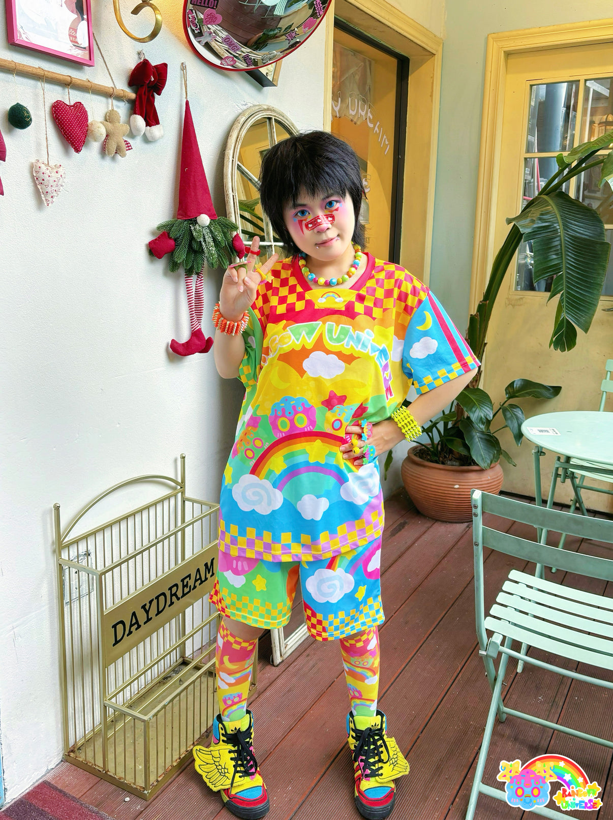 Rainbow Universe Rux Decora Kei Sports Jersey + Shorts + Socks Set ...