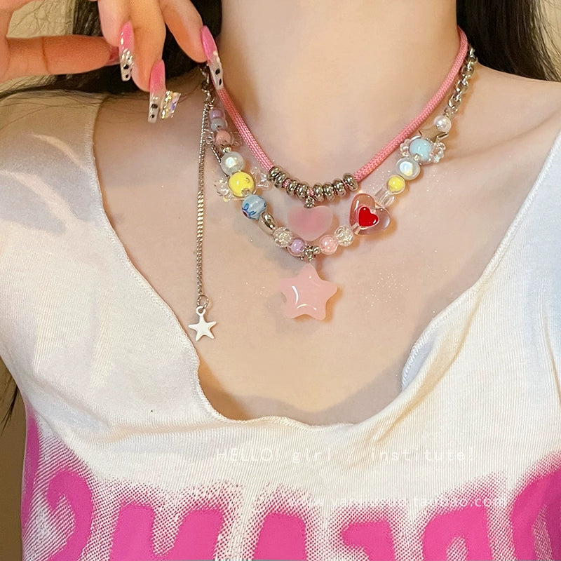 Decora Kei GIRL INSTITUTE Star Necklace | Harajuku Accessories – Land ...
