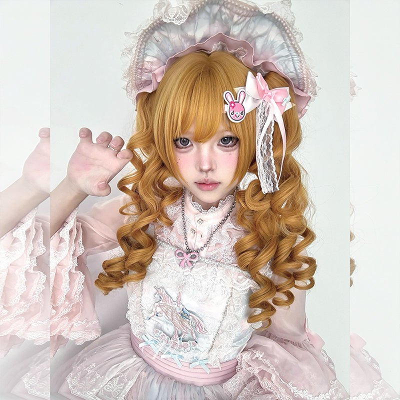 Lolita Doll Twin Ponytail Wig Sweet Wheat - Alice Garden | Land Decora