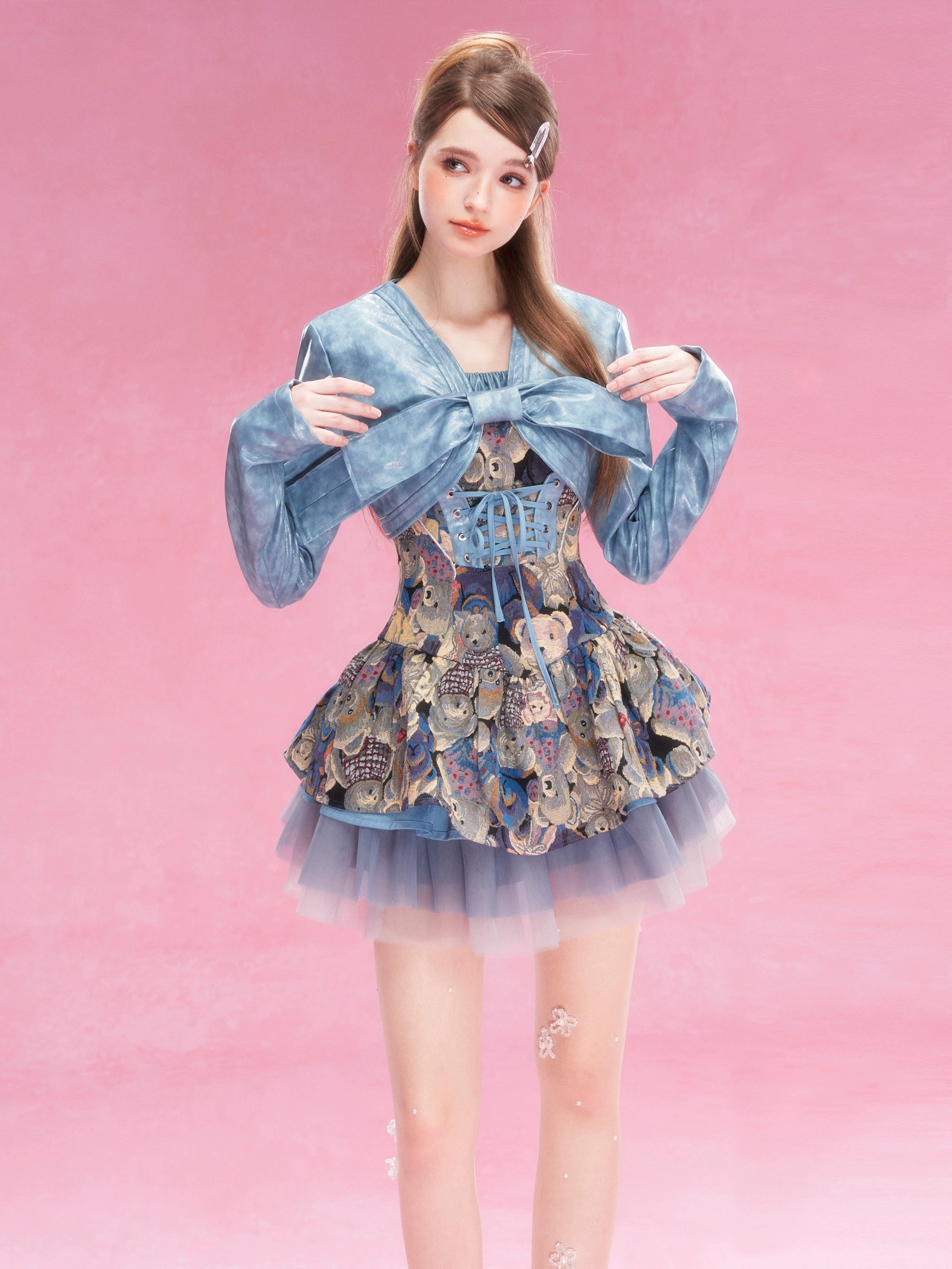 Affordable Girly Fashion - YZZI HE Bear Jacket Dress Suit for Cute ...